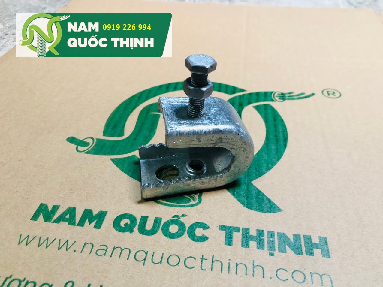 Kẹp Xà Gồ Cá Sấu Treo Ty Ren M10 Nhúng Nóng