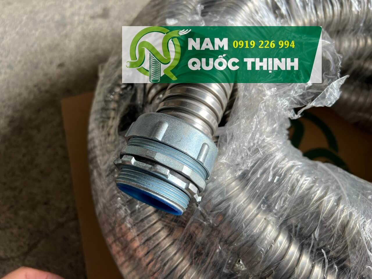 Đầu Nối Ống Ruột Gà Lõi Thép 1-1/2 Inch